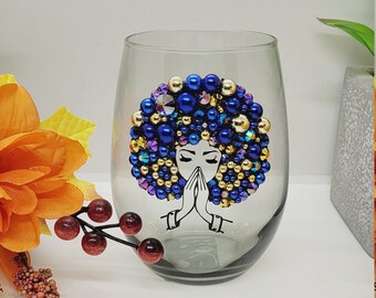 Diva Wine Glass | Etsy