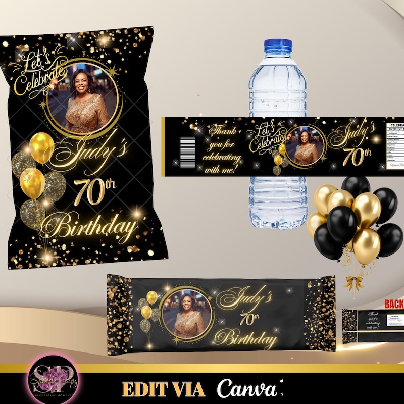 Favor Bag 70th Birthday - Etsy