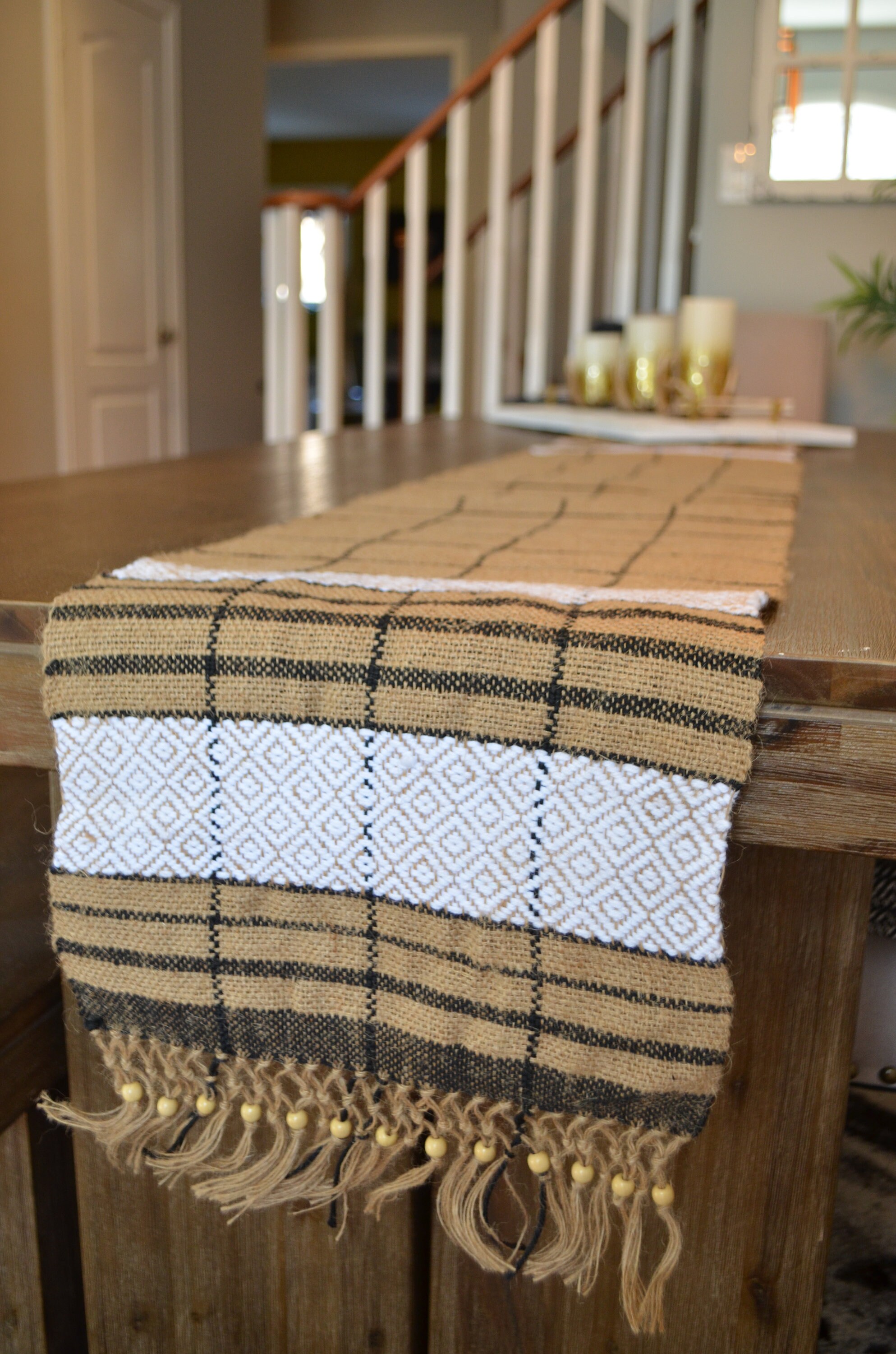 Natural Jute Table Runner Table Decor Rustic Table Runner Handwoven ...