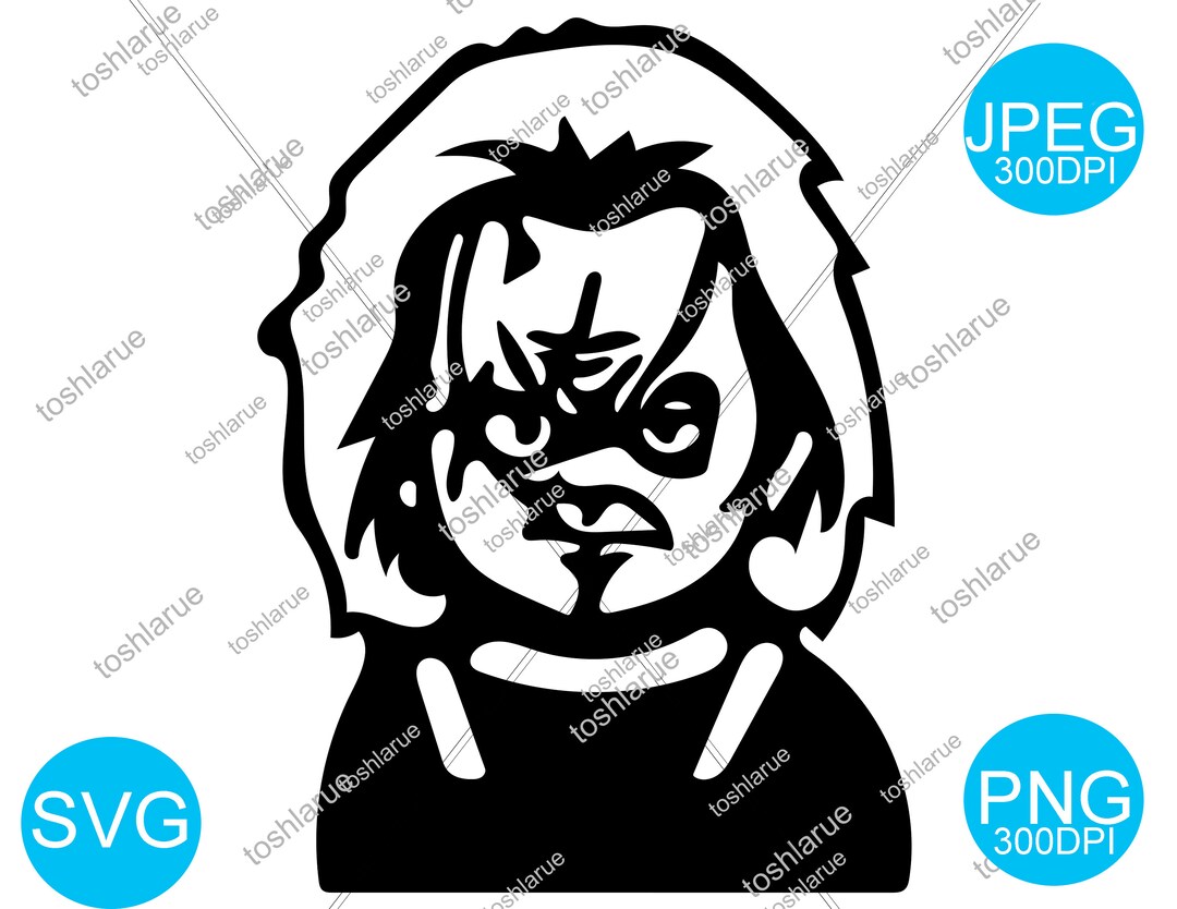 Chucky SVG Cut Files Cricut Silhouette-sticker-sublimation - Etsy