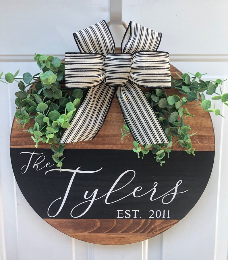 Personalized Door Hanger for Front Door Personalized Door Sign | Etsy