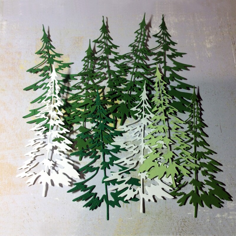 Tree Die Cuts - Etsy