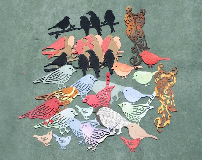 Bird Die Cuts / Set 30 / Handmade - Etsy