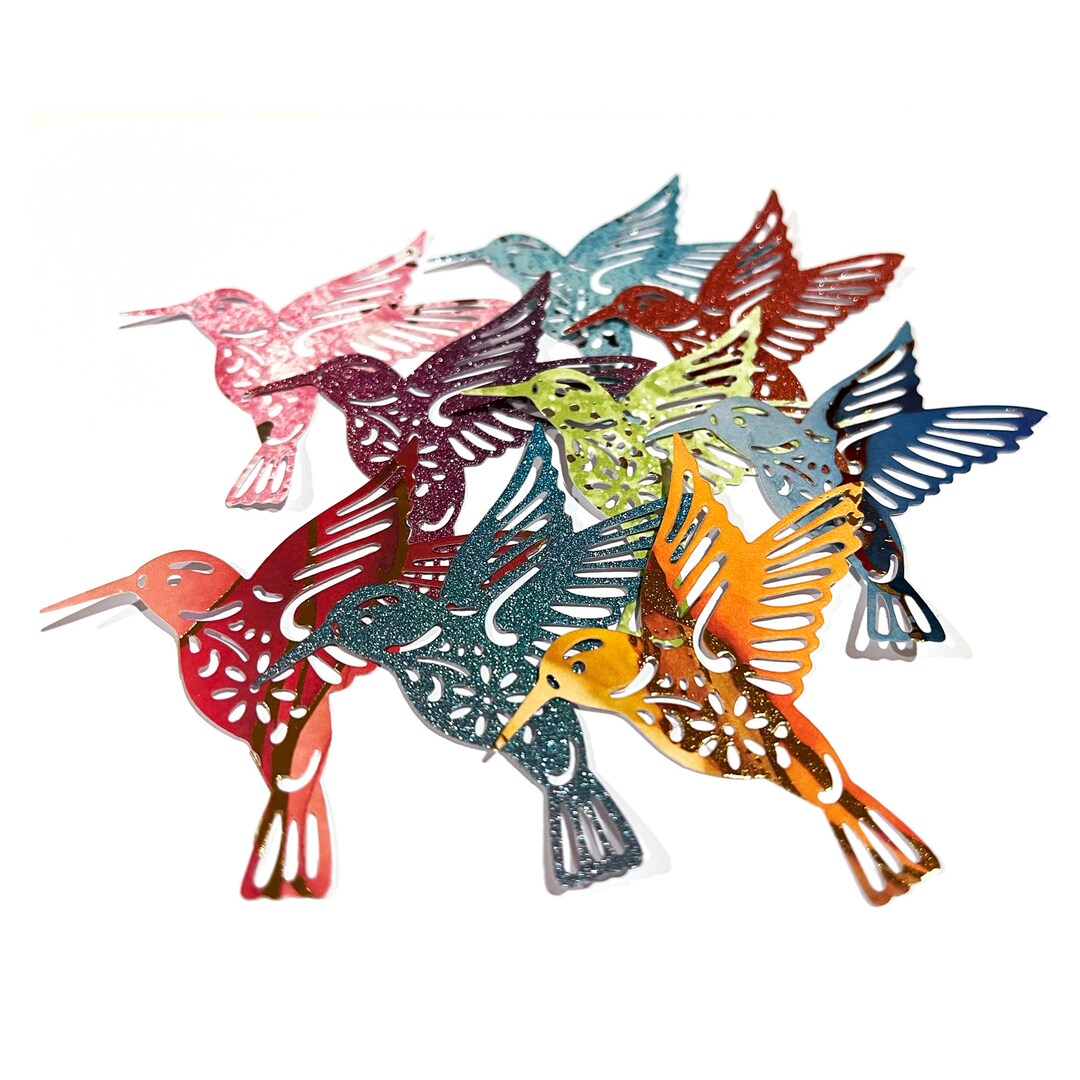 Hummingbird Die Cuts//handmade - Etsy