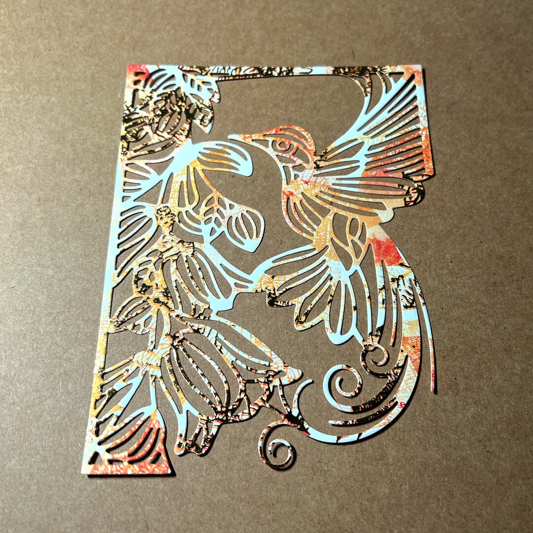 Hummingbird Die Cuts//set of 5//handmade - Etsy
