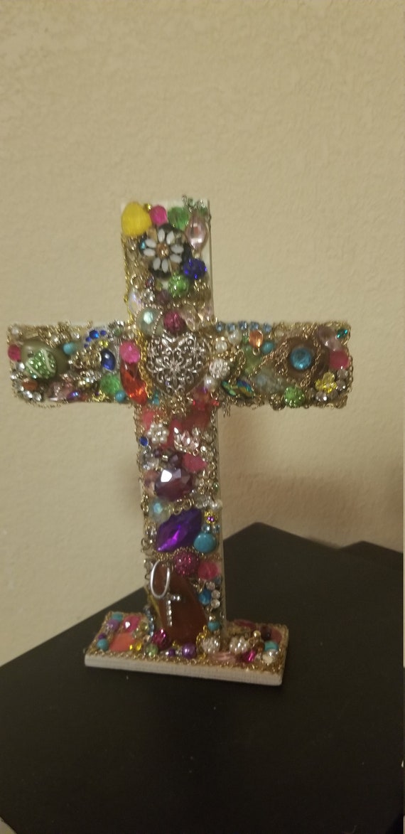 Bling Wooden Cross - Etsy