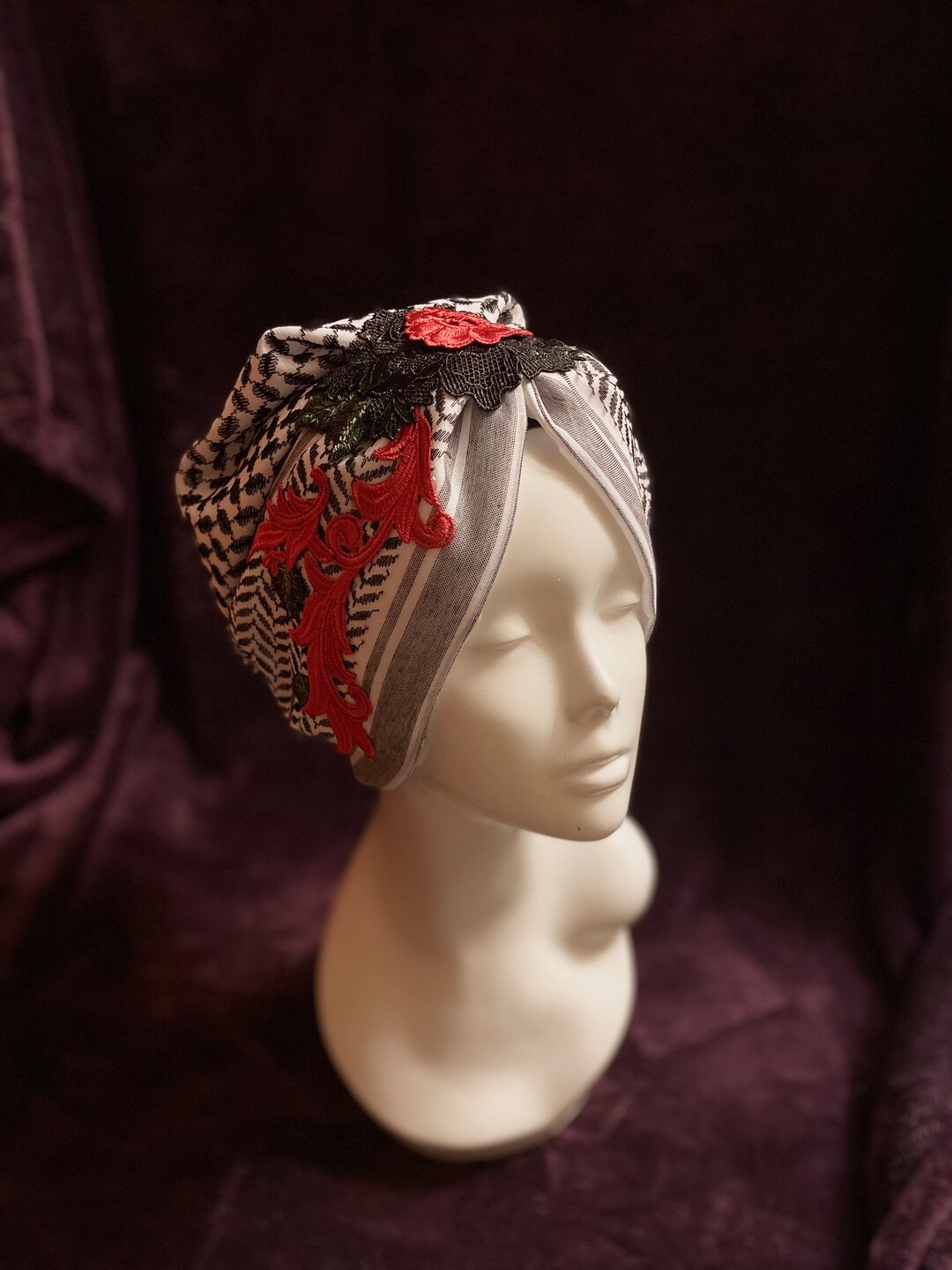 PALESTINIAN FLOWER/ Keffiyeh Turban - Etsy
