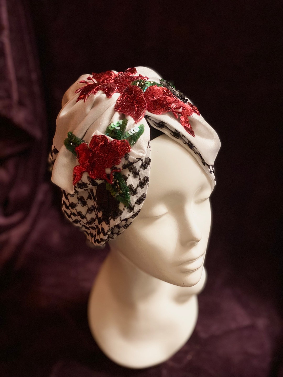 PALESTINIAN FLOWER/ Keffiyeh Formal Turban - Etsy