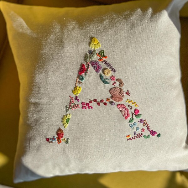 Hand Embroidered Pillow Cases - Etsy