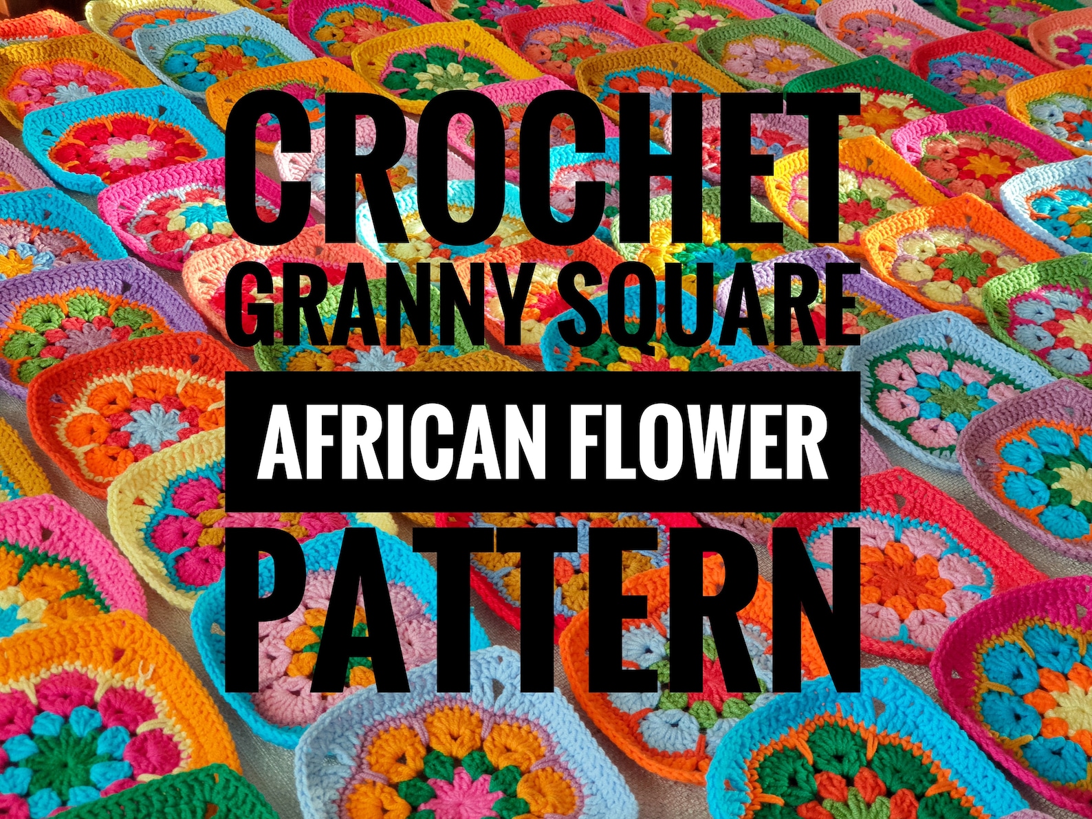 Crochet African Flower Pattern, Intermediate Level African Flower PDF ...
