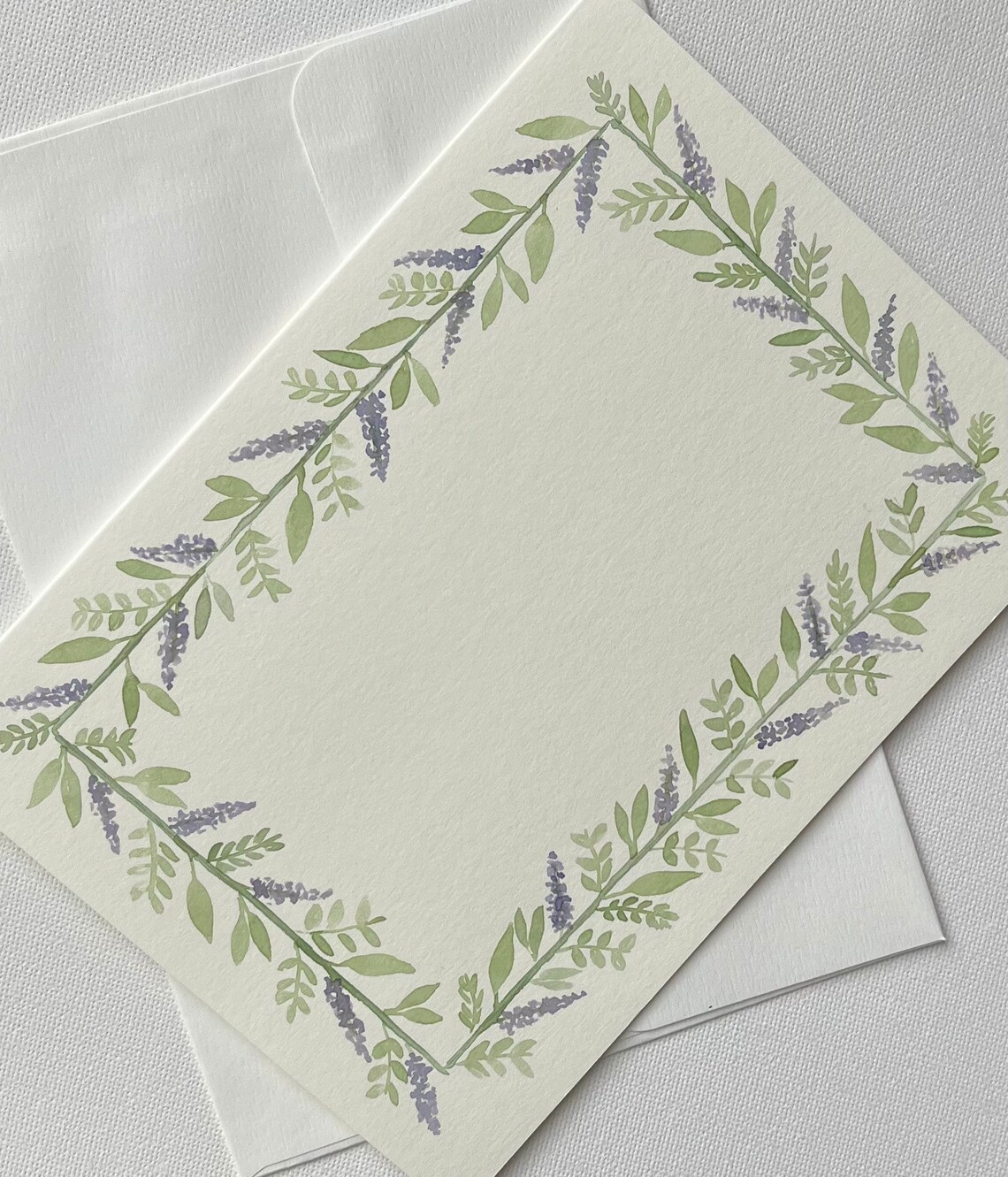 Floral Border Card Pack | Assorted 5 Card Pack | Floral Greeting Cards ...