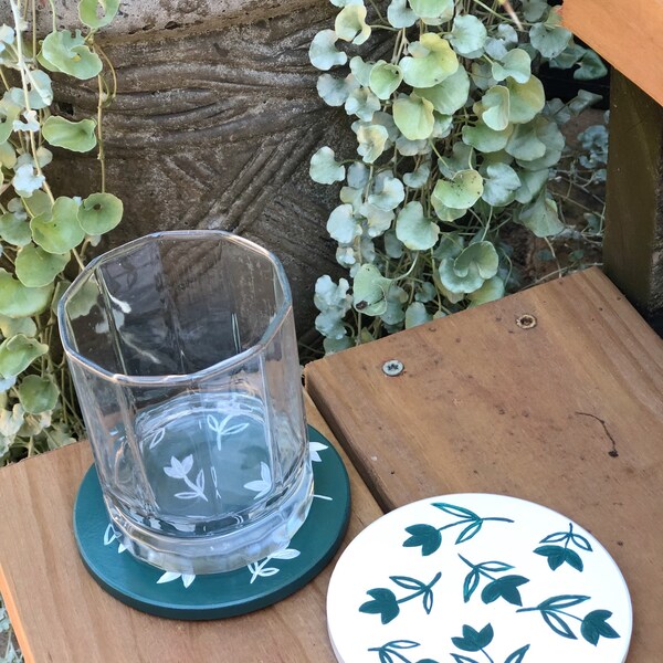 Hand Painted Coaster - Etsy