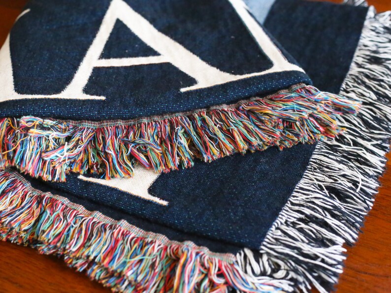 Personalized Greek Name Blanket Add Any Name Woven Blanket Custom Greek ...