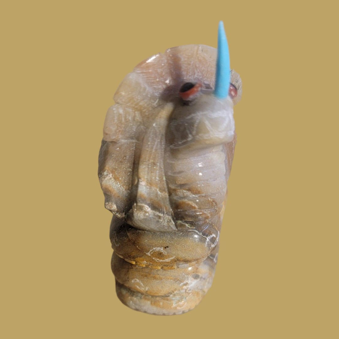 Picasso Marble Kolowisi Water Serpent Zuni Fetish - Etsy