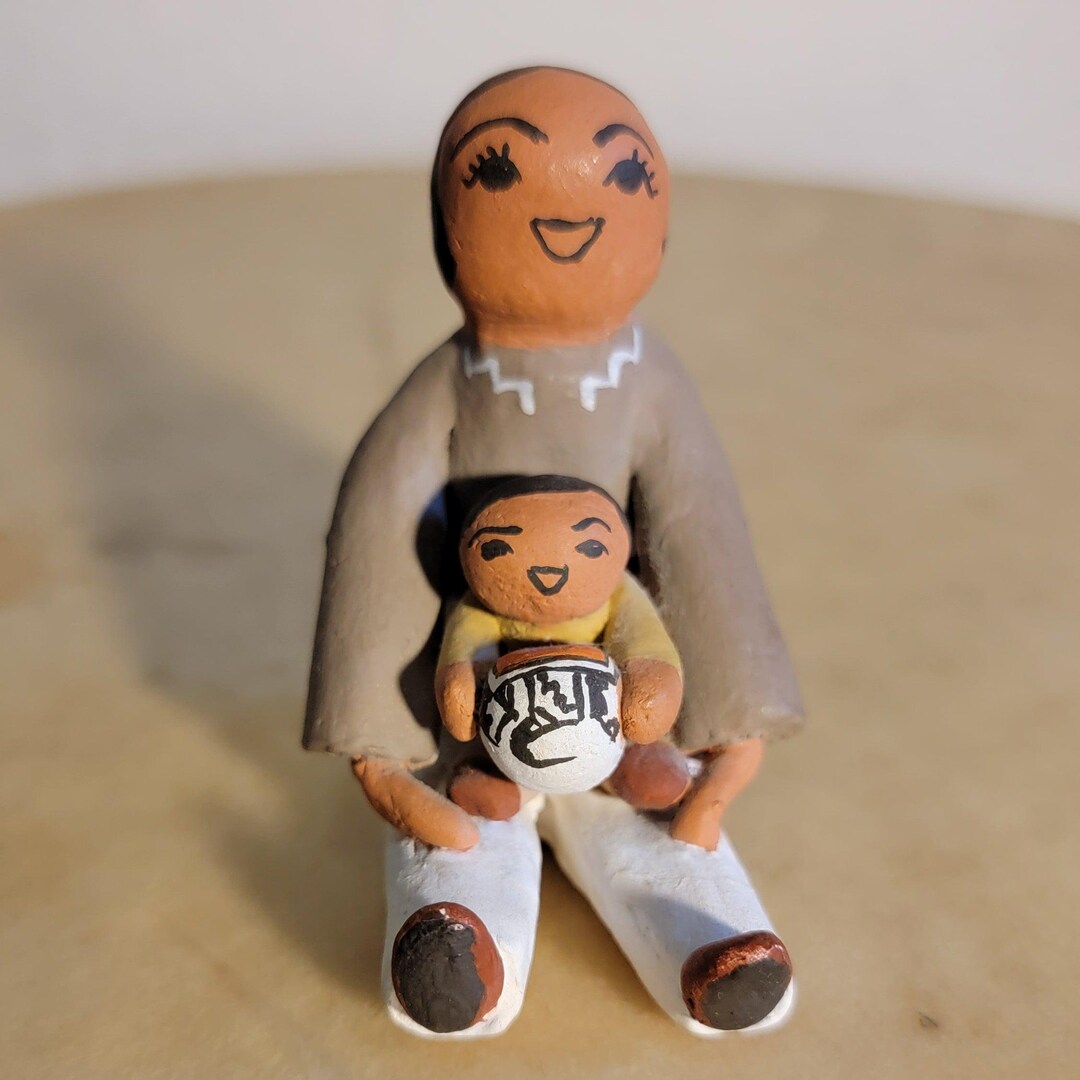 Vintage Peggy Garcia Acoma Storyteller Pueblo Pottery - Etsy