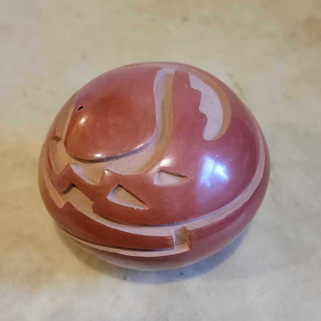 Shalene Chavarria Traditional Santa Clara Redware Seedbowl - Etsy
