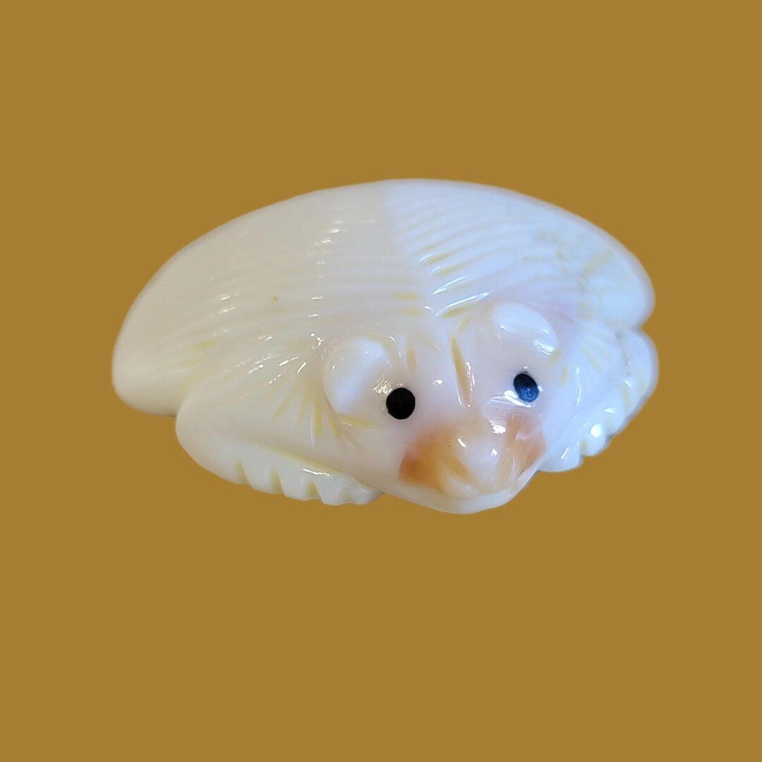 Navajo Natural Shell Furry Badger Zuni Fetish - Etsy