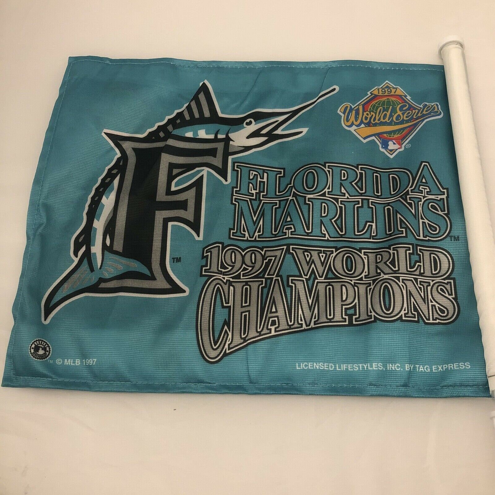 MLB Florida Marlins 1997 World Series Champions Double Sided Car Window ...