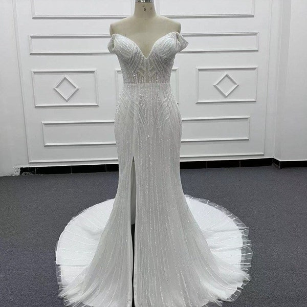 Sheath Wedding Gown - Etsy