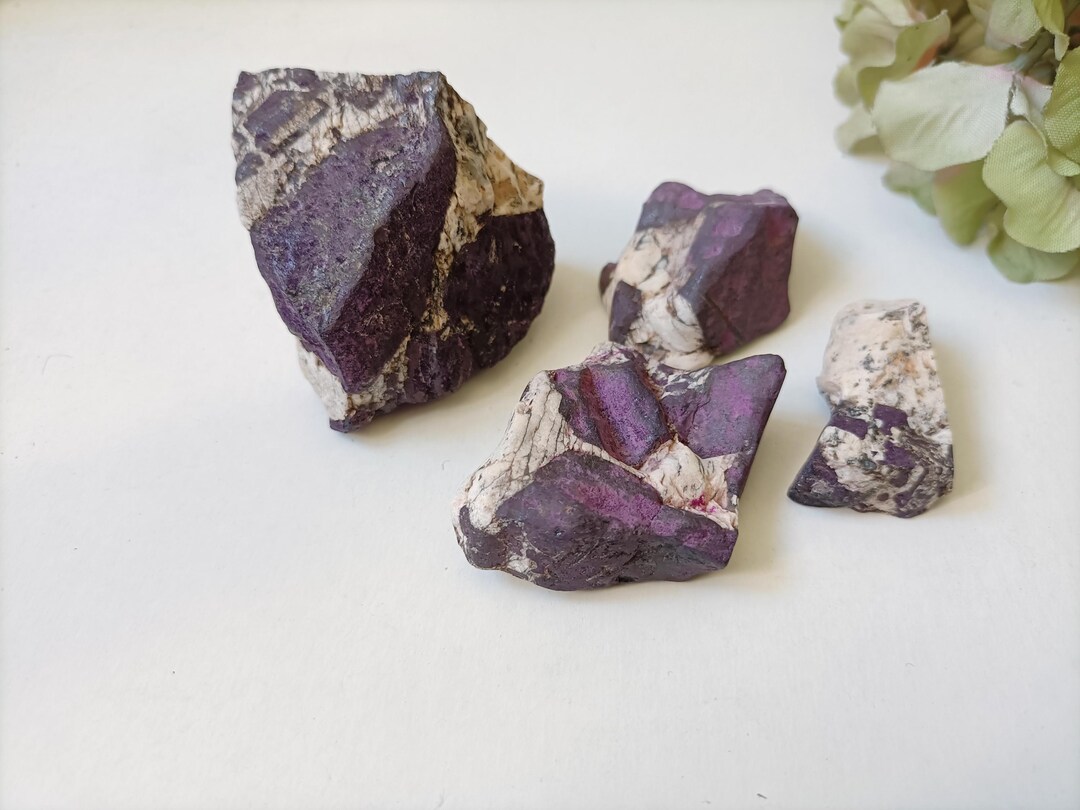Raw Purpurite Stone, Natural Purpurite Crystal, Purpurite Mineral ...
