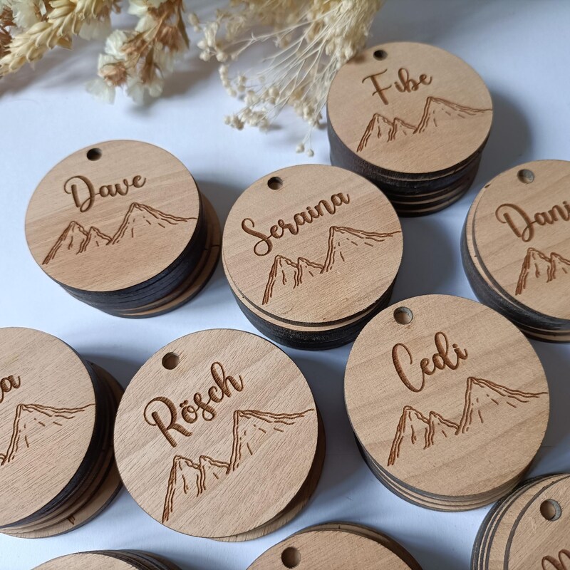 Engraved Wood Tags - Etsy
