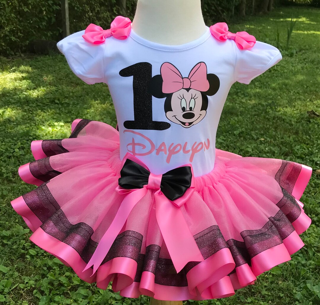 Minnie Mouse Birthday Outfit, Personalized Tutu and Shirts, Minnie ...