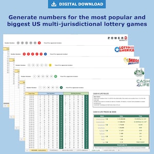 Lottery Number Generator Excel Template – Powerball, Mega Millions ...
