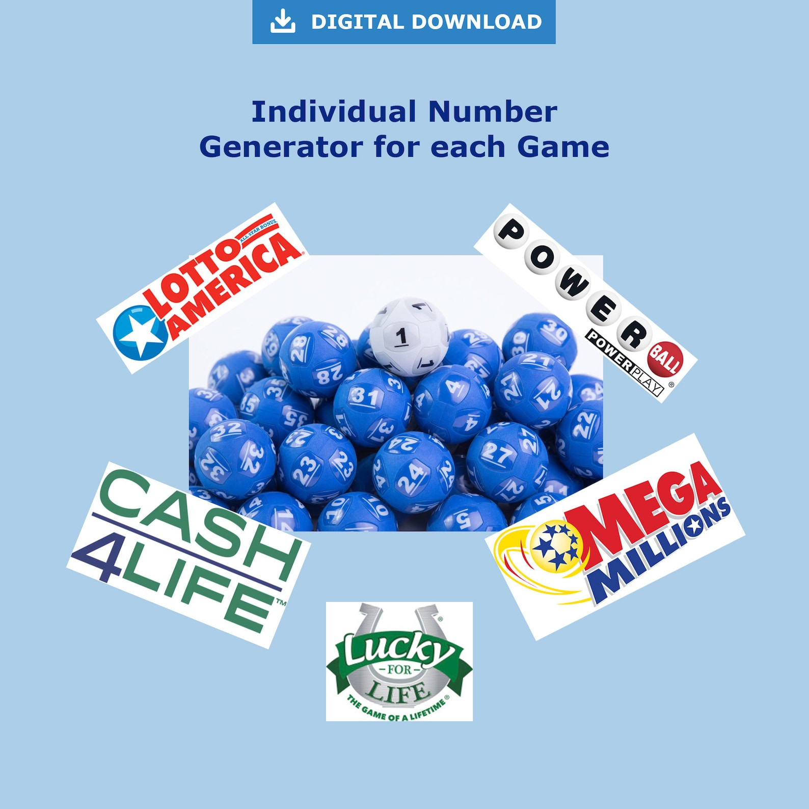 Lottery Number Generator Excel Template – Powerball, Mega Millions ...