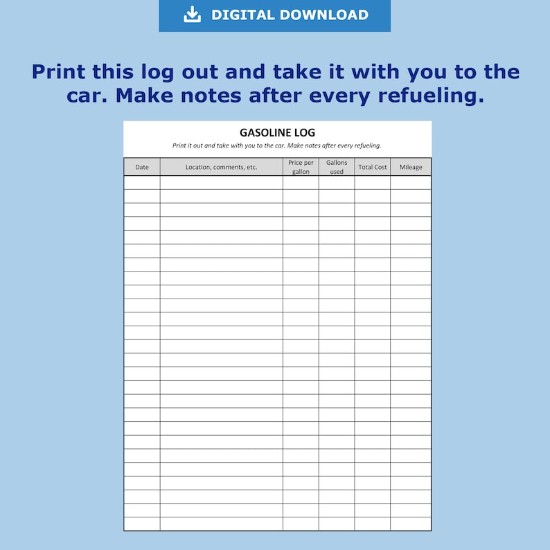 Fuel Consumption Tracker– Record and Track Your Vehicle's Gas ...