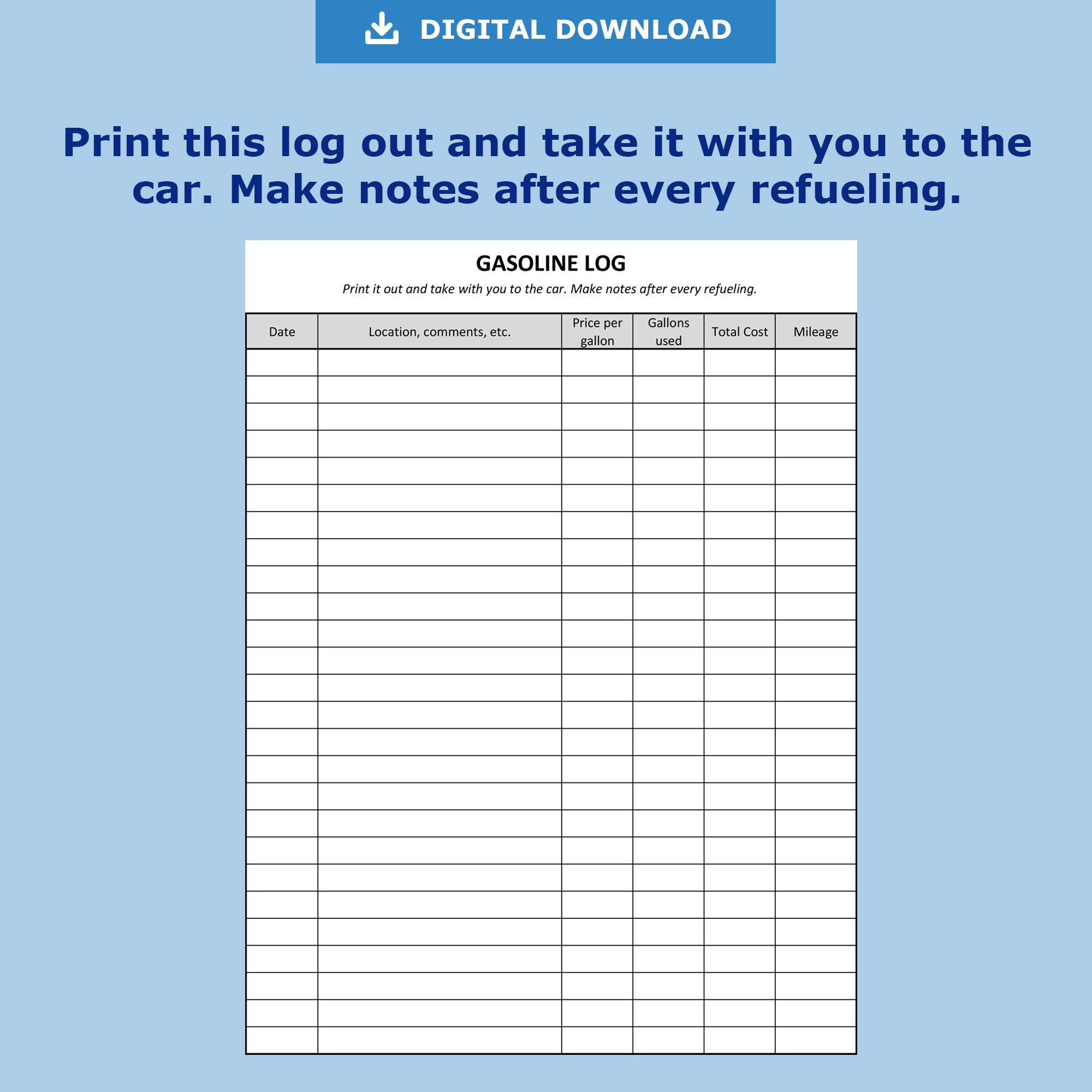 Fuel Consumption Tracker– Record and Track Your Vehicle's Gas ...