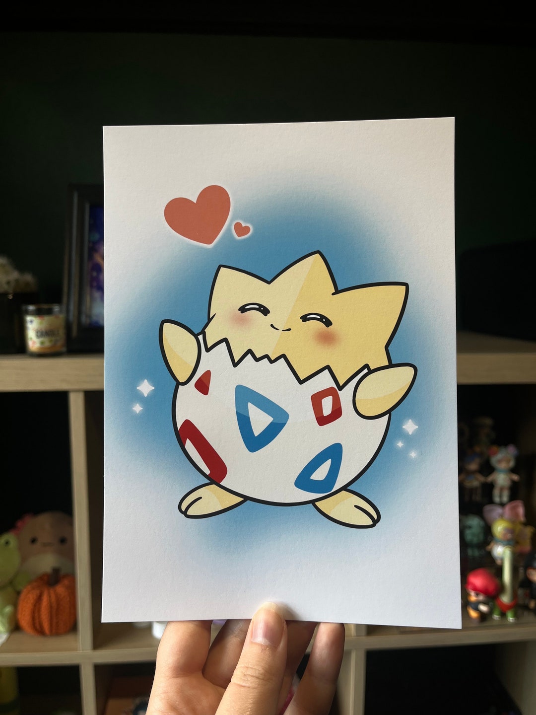 Togepi A5 Print | Cute Pokémon Style Art Print - Etsy