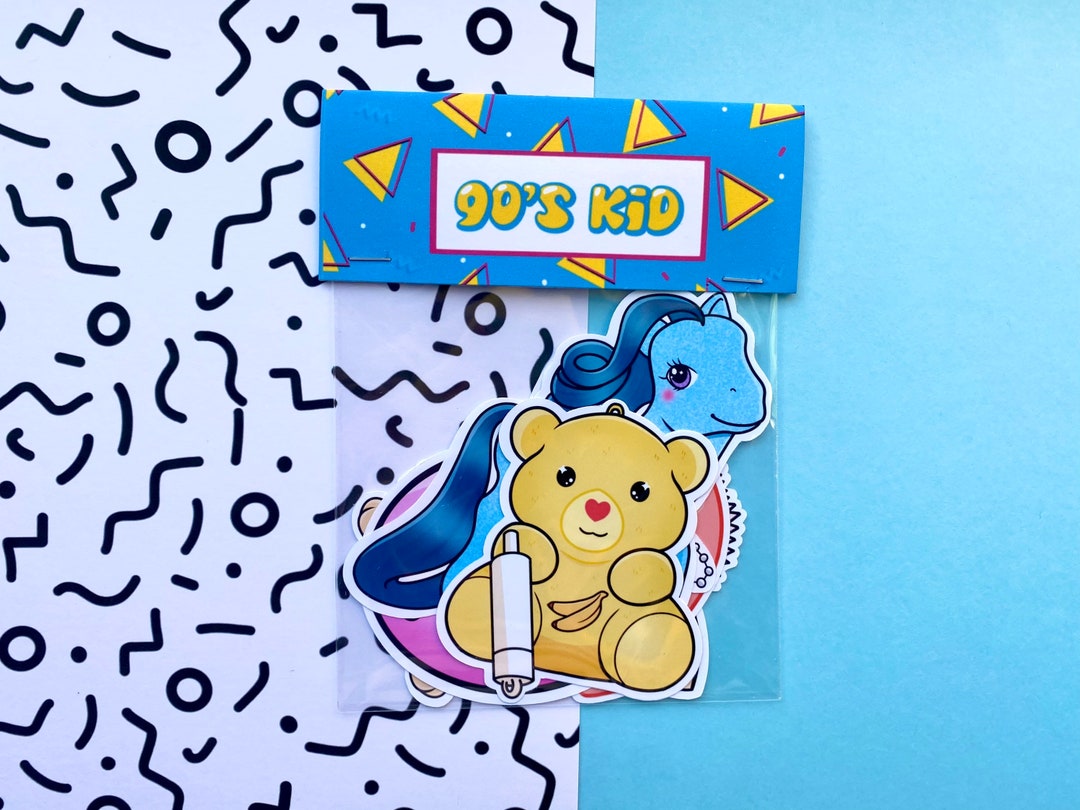 90s Kid Sticker Pack Nostalgic 90s Toys Stickers Mystery Pack - Etsy