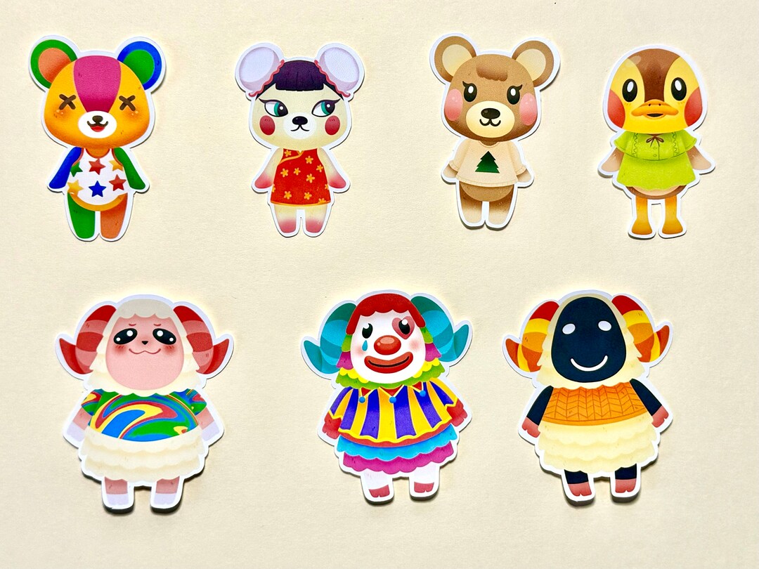 ANCH Villagers Two | Animal Crossing Fan Art Glossy Stickers - Etsy Canada