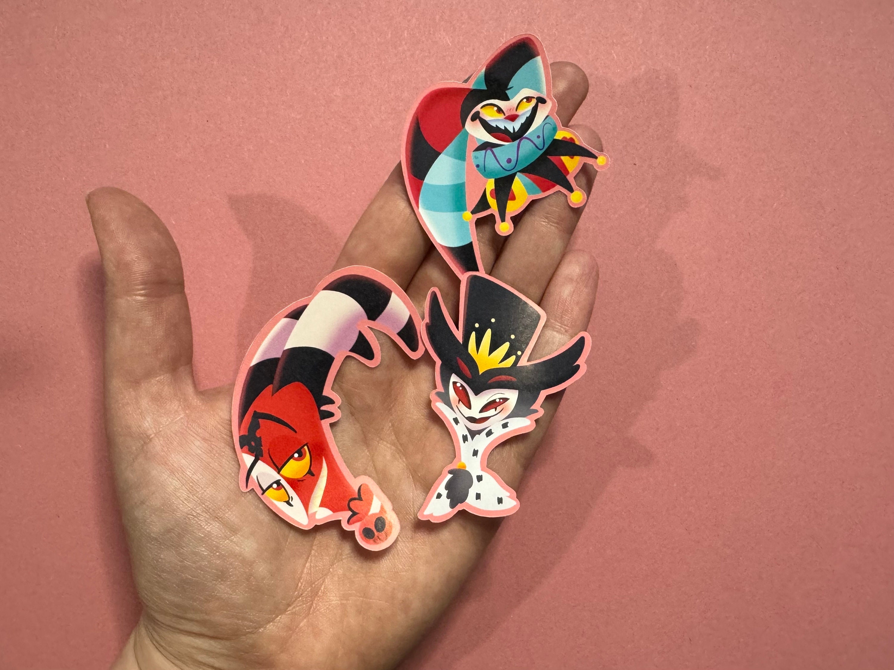 Helluva Boss Stickers | Glossy Fan Art, Blitzo, Moxxie, Millie, Loona ...