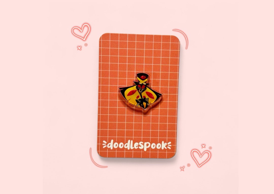 Sir Pentious Acrylic Pin: Hazbin Hotel Fan Art - Etsy UK
