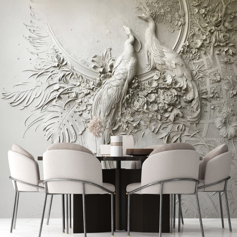 Embossed Wallpaper - Etsy