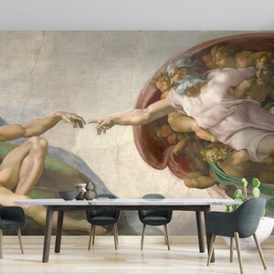 Fresco Wallpaper, Adam Vintage Wallpaper, Peel and Stick Wall Sticker ...