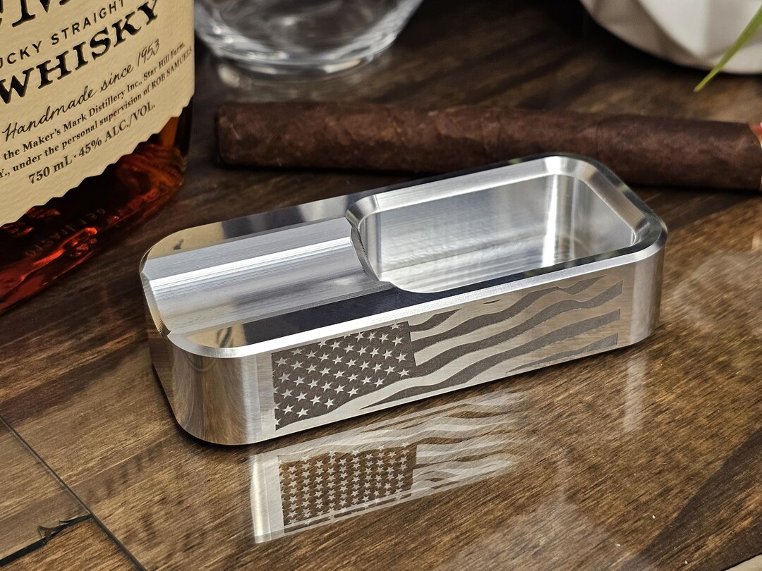 Cigar Tray American Flag - We the People Pocket Size Billet Aluminum ...