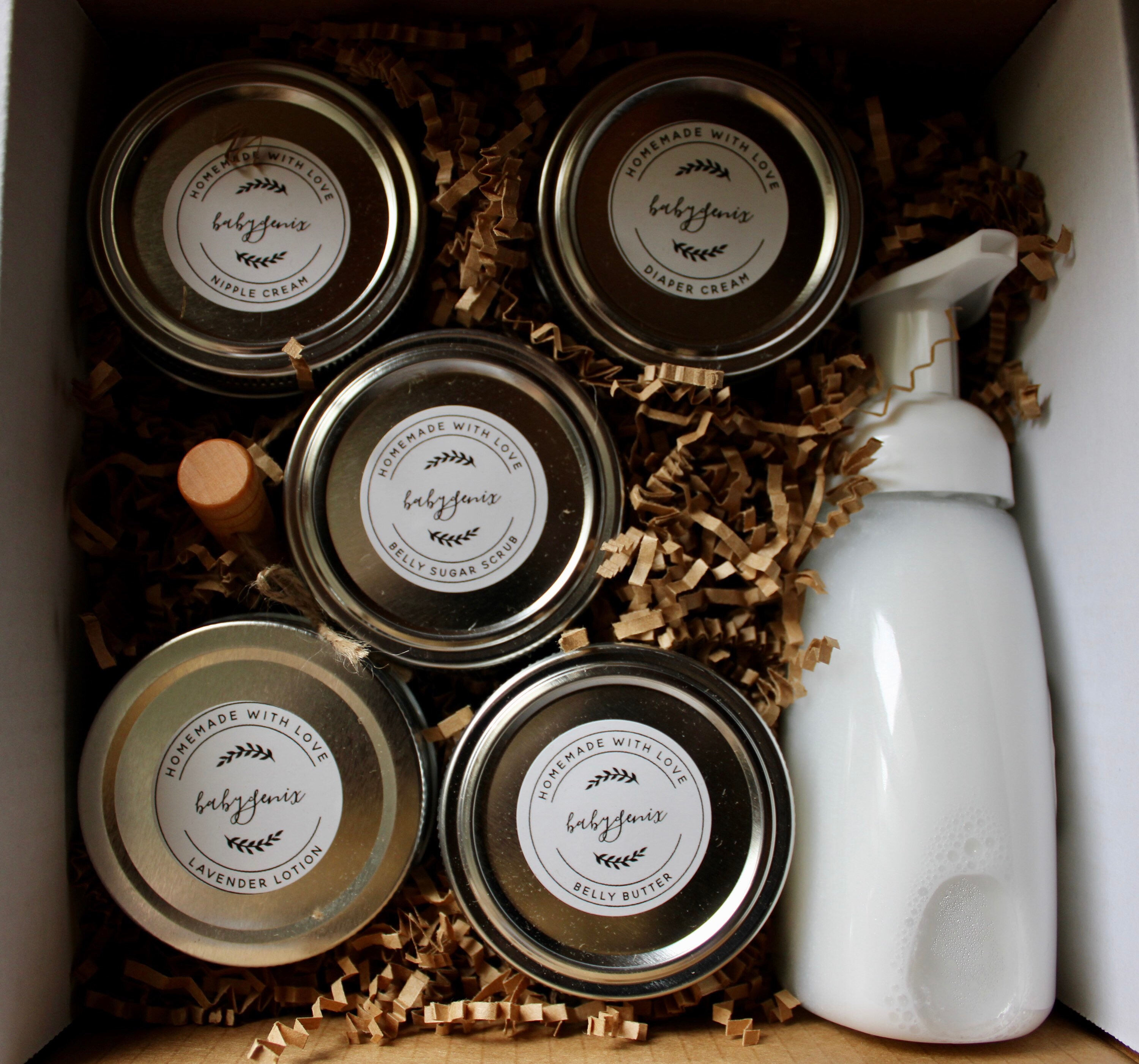 Organic Baby Essentials Box, Organic Baby Starter Supply Box, Organic ...