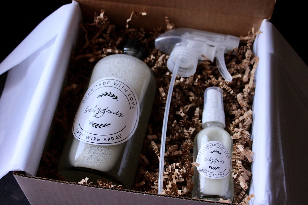 Organic Baby Wipe Spray Bundle, Cloth Wipe Spray, All-natural Baby Wipe ...