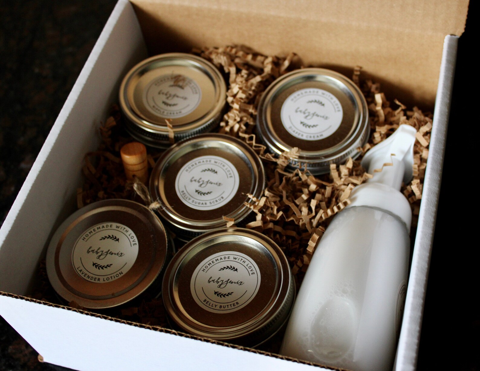 Organic Baby Essentials Box, Organic Baby Starter Supply Box, Organic ...