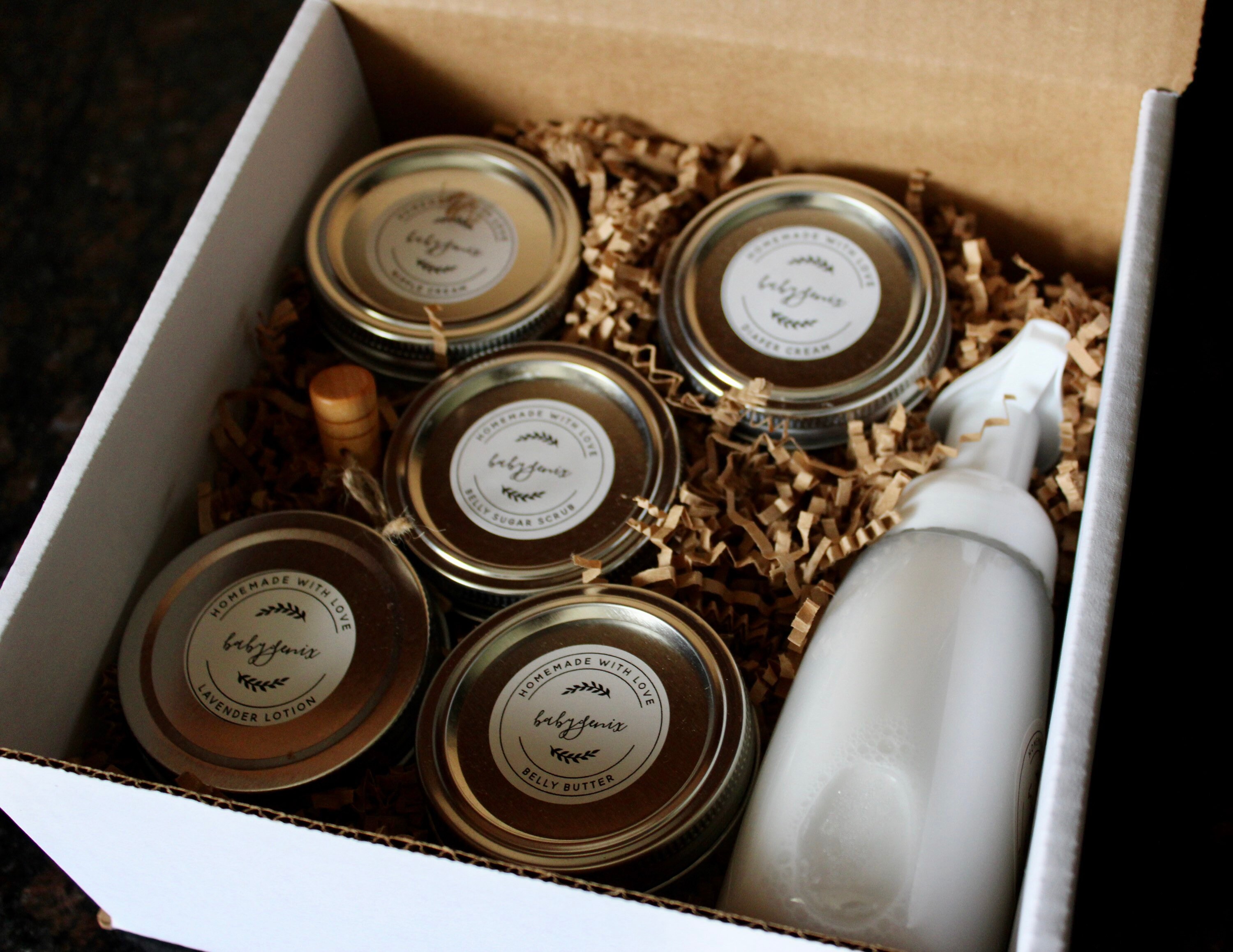 Organic Baby Essentials Box, Organic Baby Starter Supply Box, Organic ...