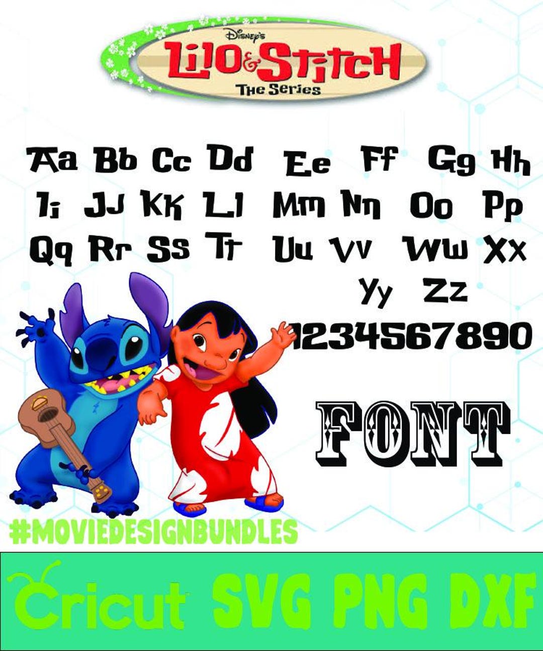 200+ Lilo and Stitch Font Svg TTF Files, Lilo and Stitch Alphabet ...