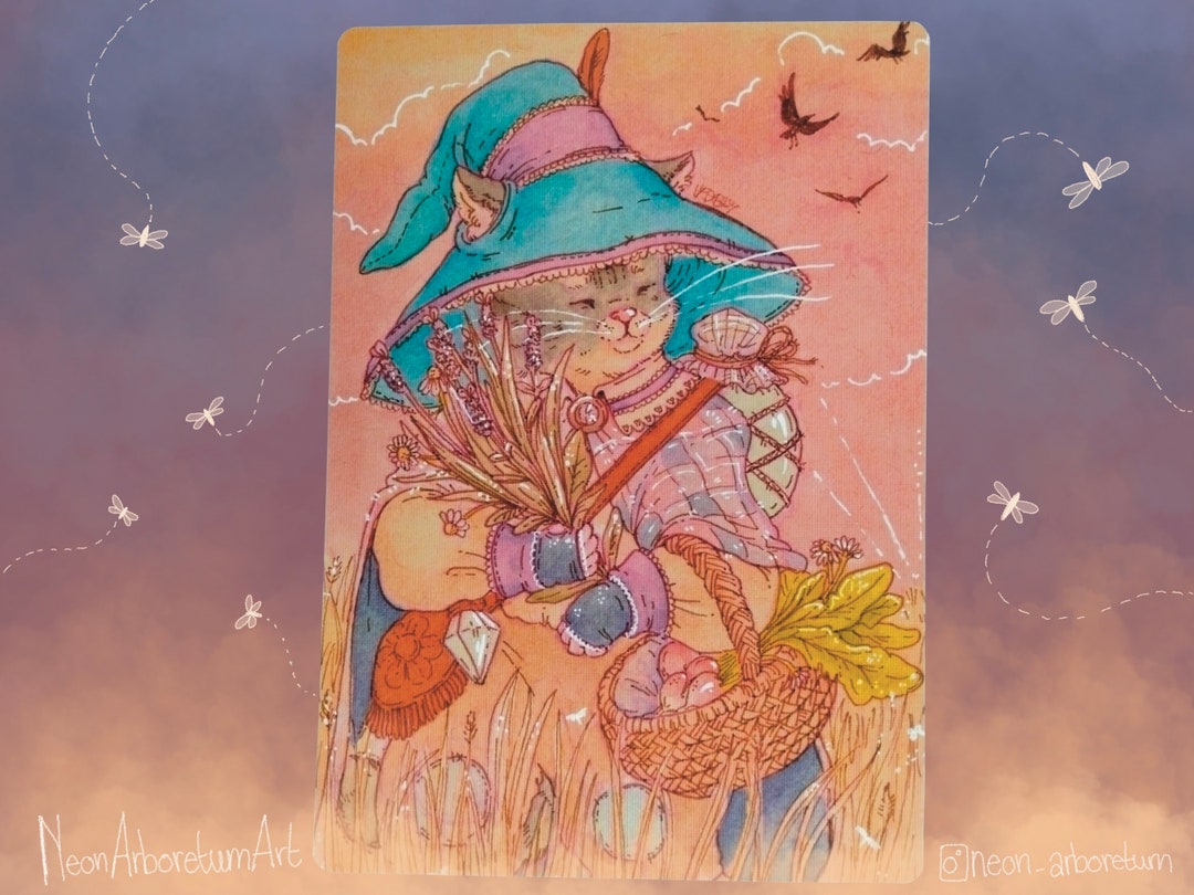 Sunset Fields Art Print Cottagecore Hedgewitch Foraging - Etsy