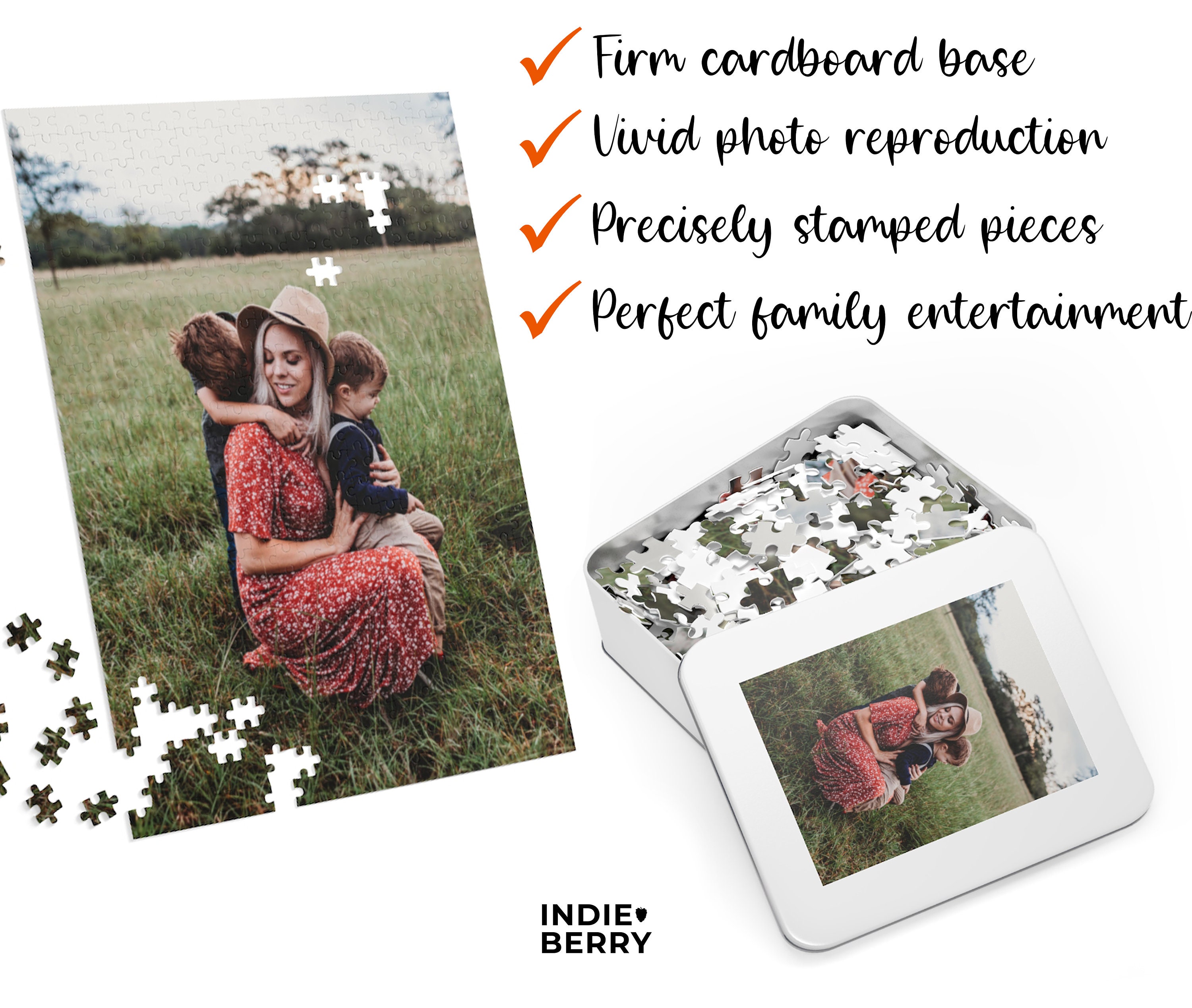 CUSTOM Picture Puzzle Premium Photo Puzzle Create Your Own - Etsy