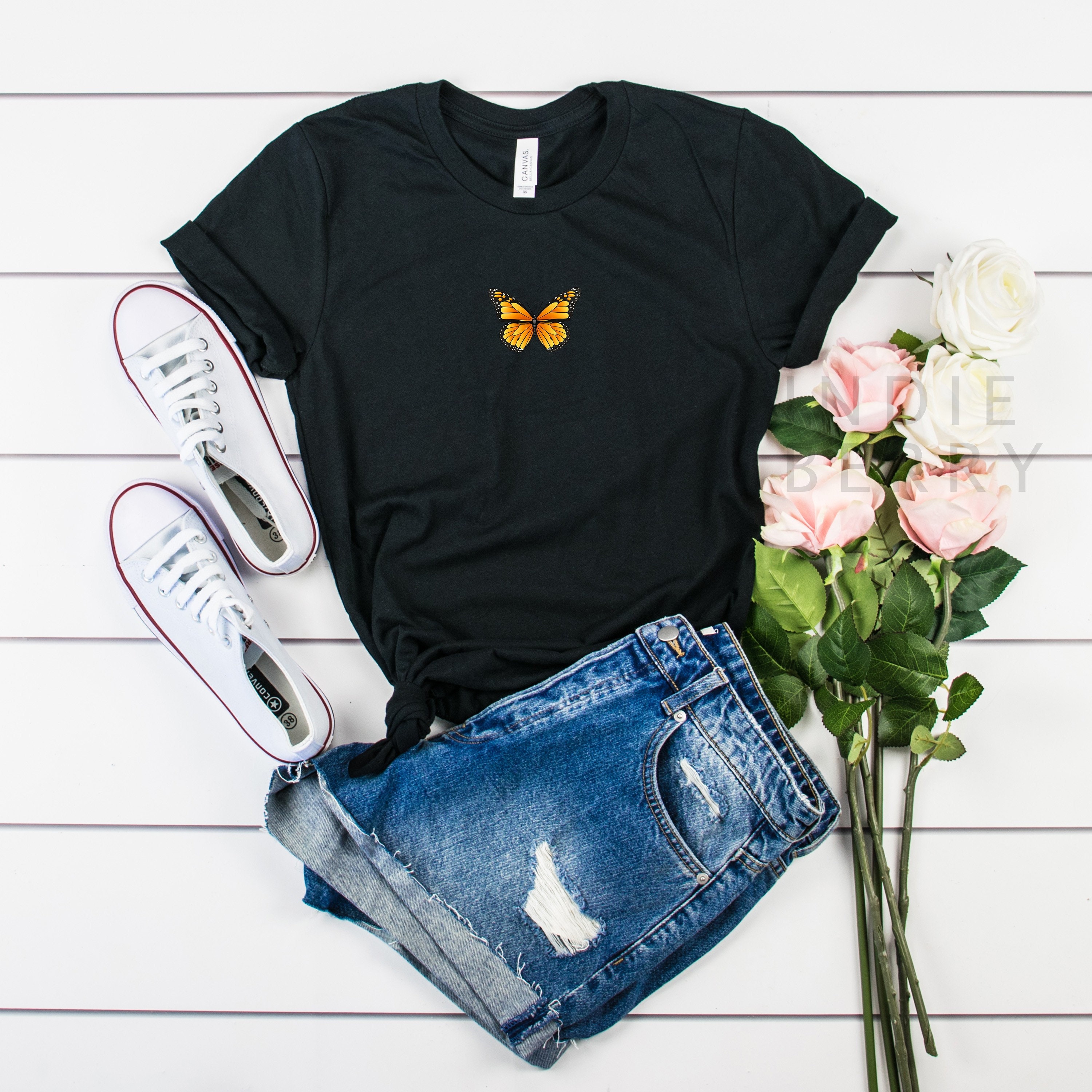 Cute Butterfly Shirt Soft Butterfly Shirt Women's | Etsy