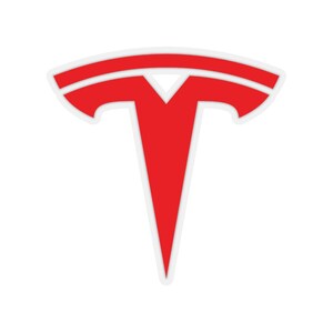 3pcs Tesla Stickers Cool Tesla Red Logo Bundle Kiss-cut - Etsy