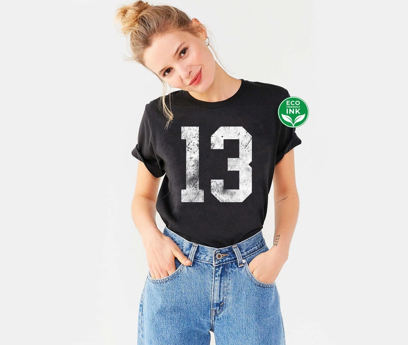 Custom Number Shirt Distressed Birthday Gifts Lucky Number - Etsy