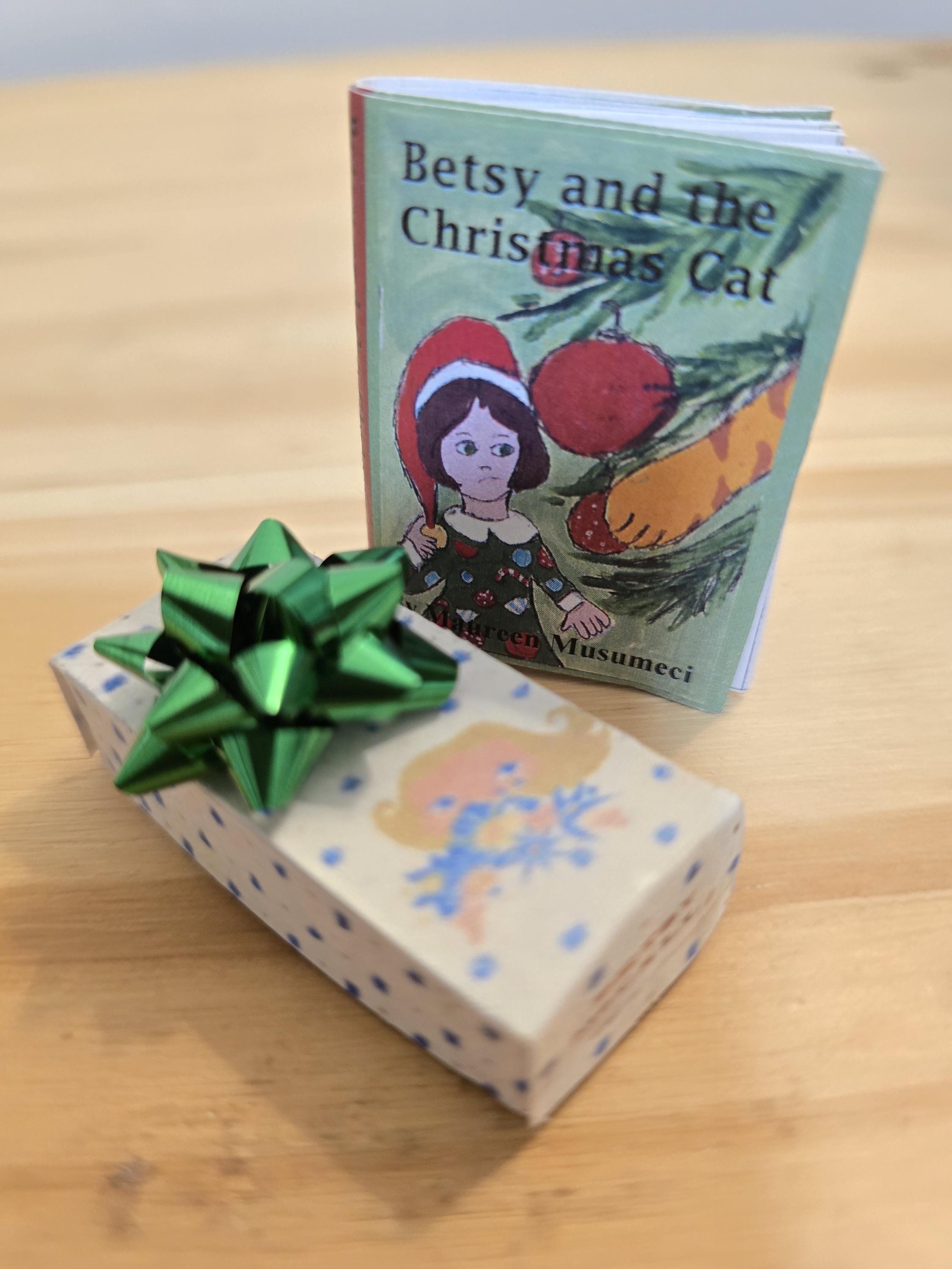 Miniature "betsy and the Christmas Cat" Book With 1" Betsy Doll - Etsy