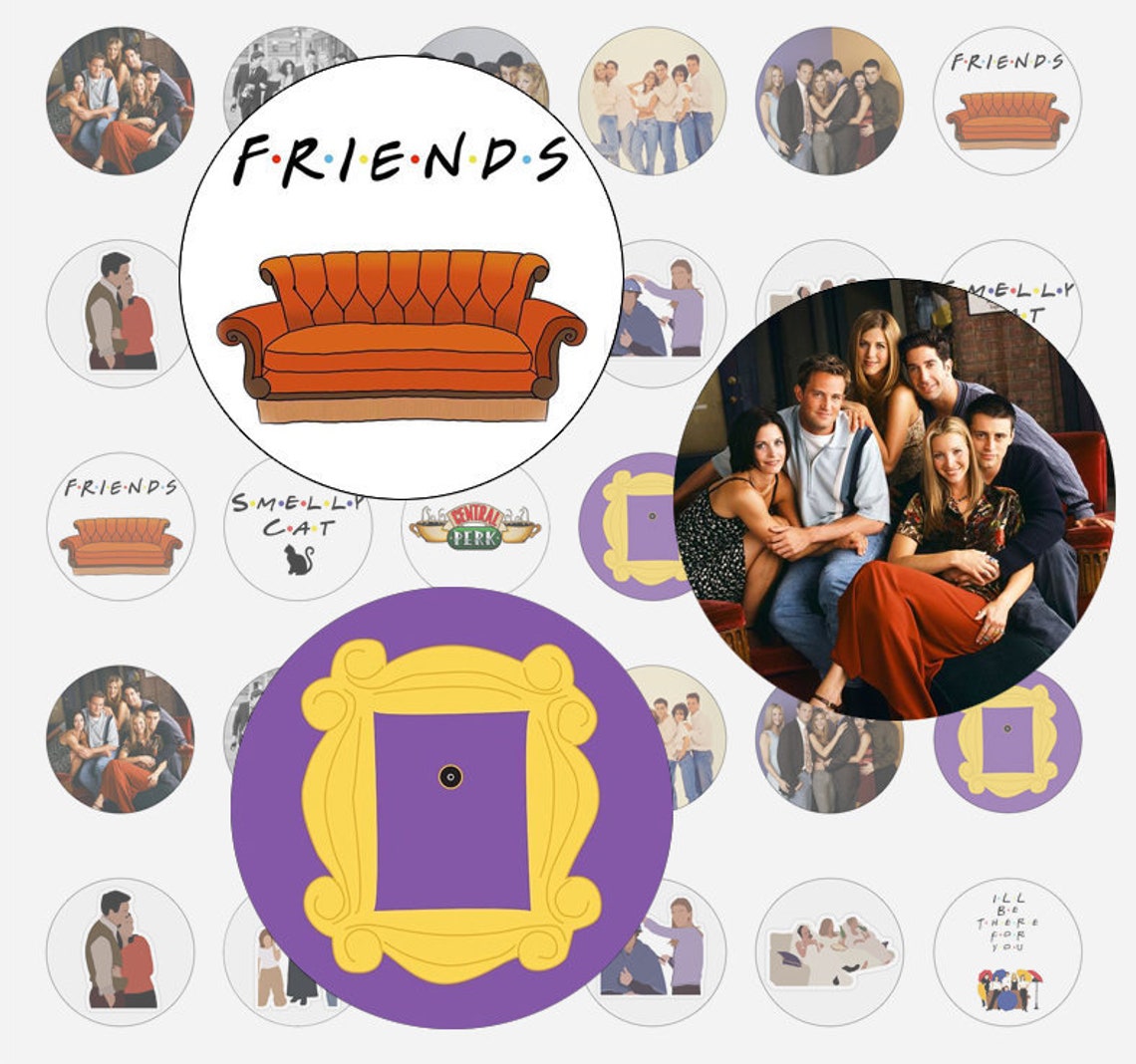 Digital Collage Sheet friends - Etsy